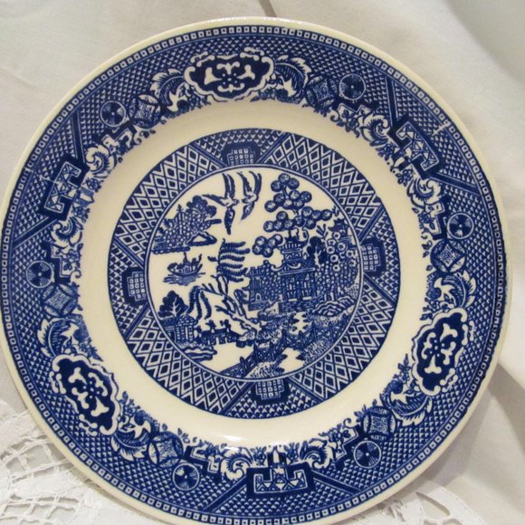 Royal Crown | Dining | Vintage Antique Willow Ware Royal Crown Under ...